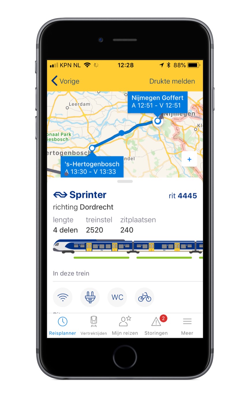 Nieuw in de NS-app: de zitplaatszoeker - iCreate