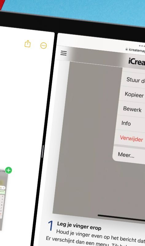 Zo zet je twee apps naast elkaar op de iPad (Split View) - iCreate