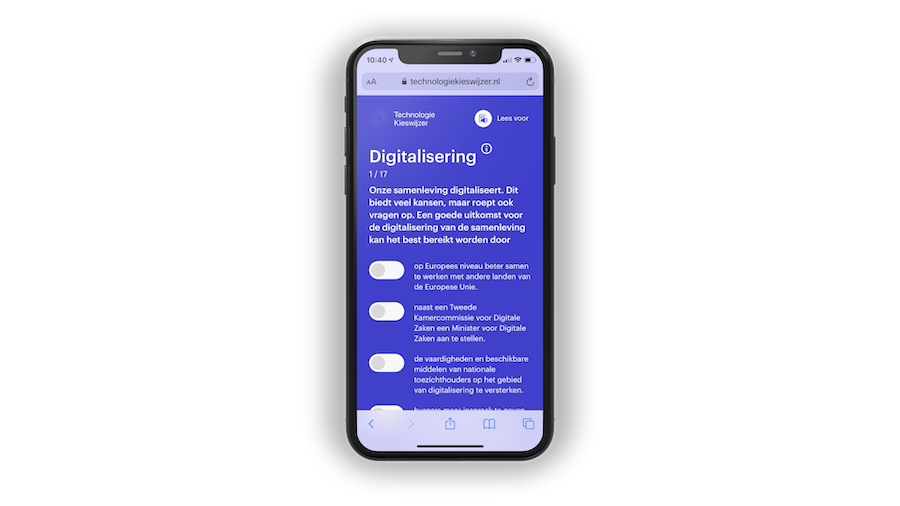 Stemwijzer apps voor de Tweede Kamerverkiezingen 2021