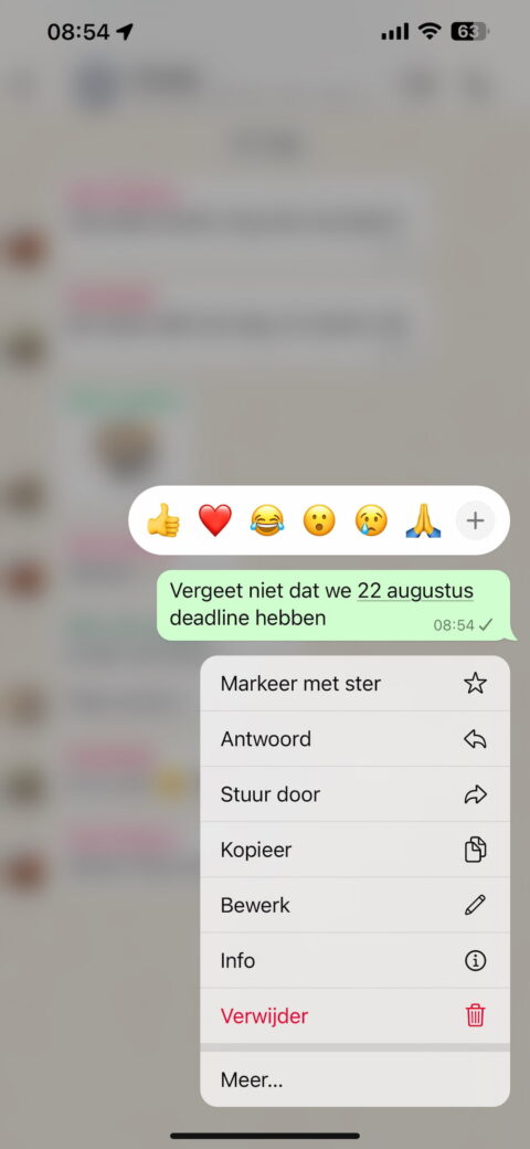 WhatsApp-bericht bewerken na verzending: dit is hoe het werkt