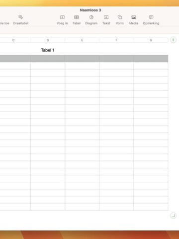 Stijlvolle tabellen maken in Numbers: dit moet je doen - iCreate