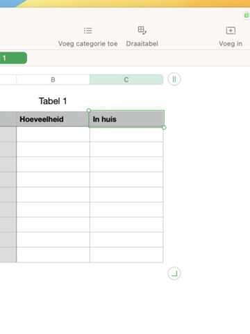 Stijlvolle tabellen maken in Numbers: dit moet je doen - iCreate