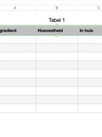 Stijlvolle tabellen maken in Numbers: dit moet je doen - iCreate
