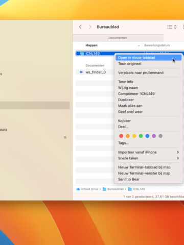 Zo gebruik je de tabbladen in Finder - iCreate