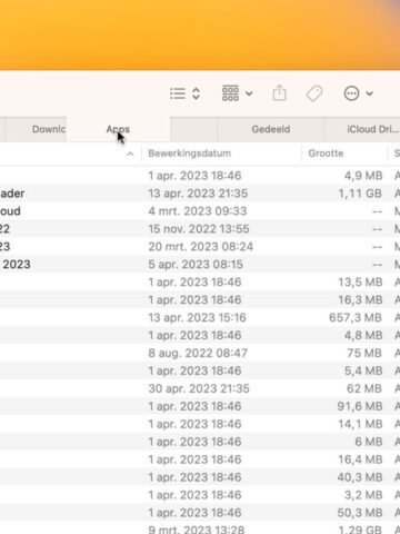 Zo gebruik je de tabbladen in Finder - iCreate