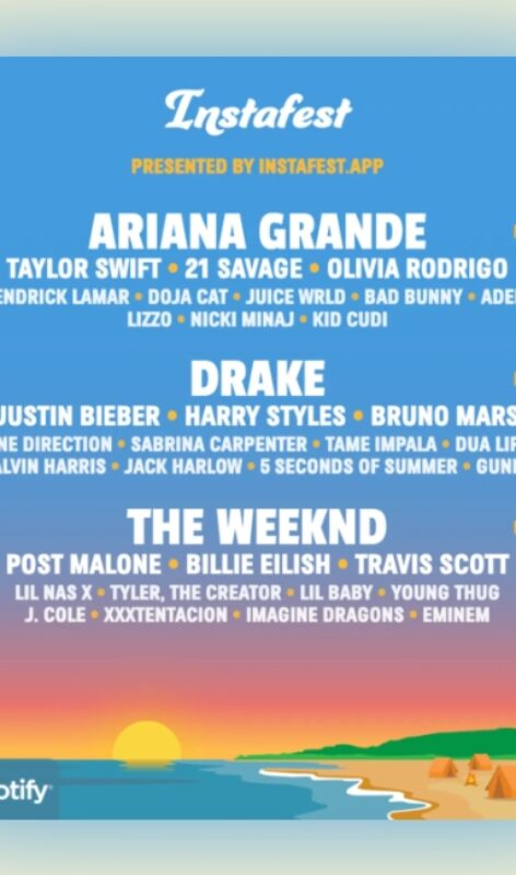 Zet je meest beluisterde artiesten in een festivalposter met de app ...