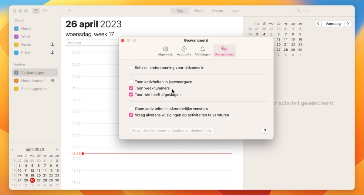 Welke week is het? Je iPhone, iPad en Mac vertellen het