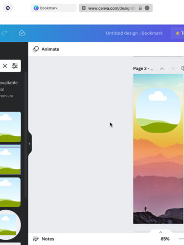 Ontwerp een boekenlegger met Canva - iCreate