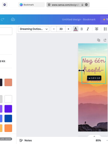 Ontwerp een boekenlegger met Canva - iCreate