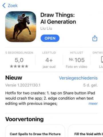 Draw Things: deze app laat je iPhone alles tekenen wat je vraagt - iCreate