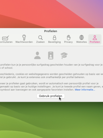 Profielen in Safari: zo werken ze op de Mac - iCreate