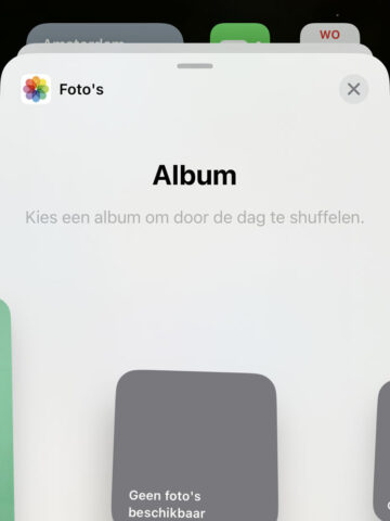 Plaats een fotoalbum in een widget op je iPhone, iPad of Mac - iCreate