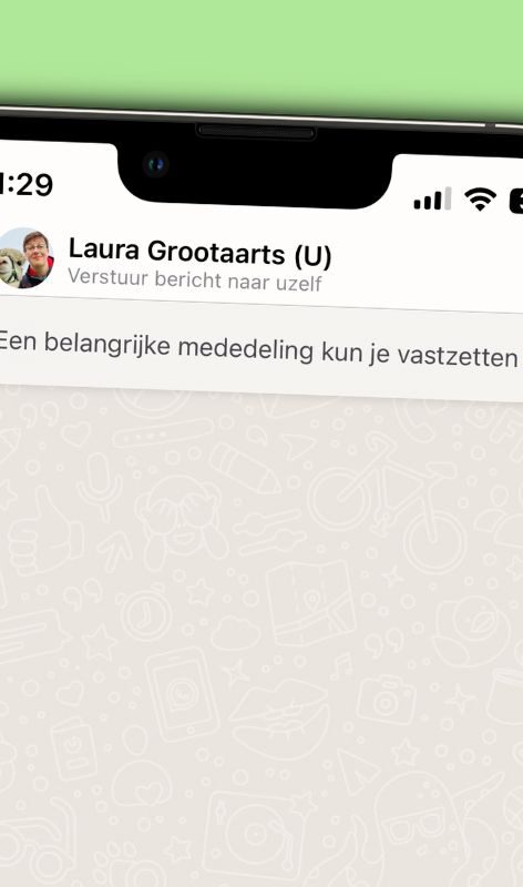 Een belangrijk WhatsApp-bericht bovenaan vastzetten doe je zo - iCreate