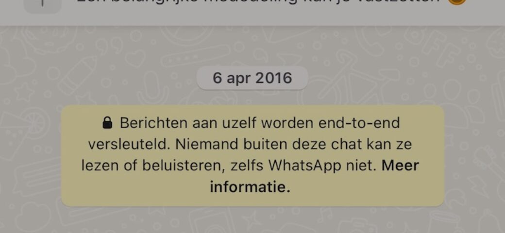Een belangrijk WhatsApp-bericht bovenaan vastzetten doe je zo - iCreate