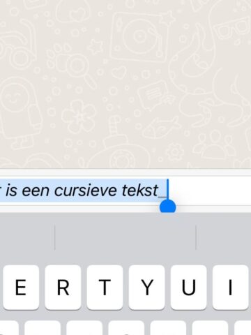 Cursief WhatsApp: zo maak je schuingedrukte tekst - iCreate