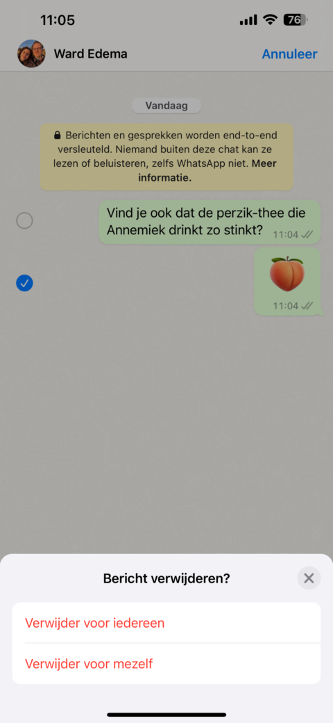 WhatsApp bericht verwijderen: zo doe je dat - iCreate