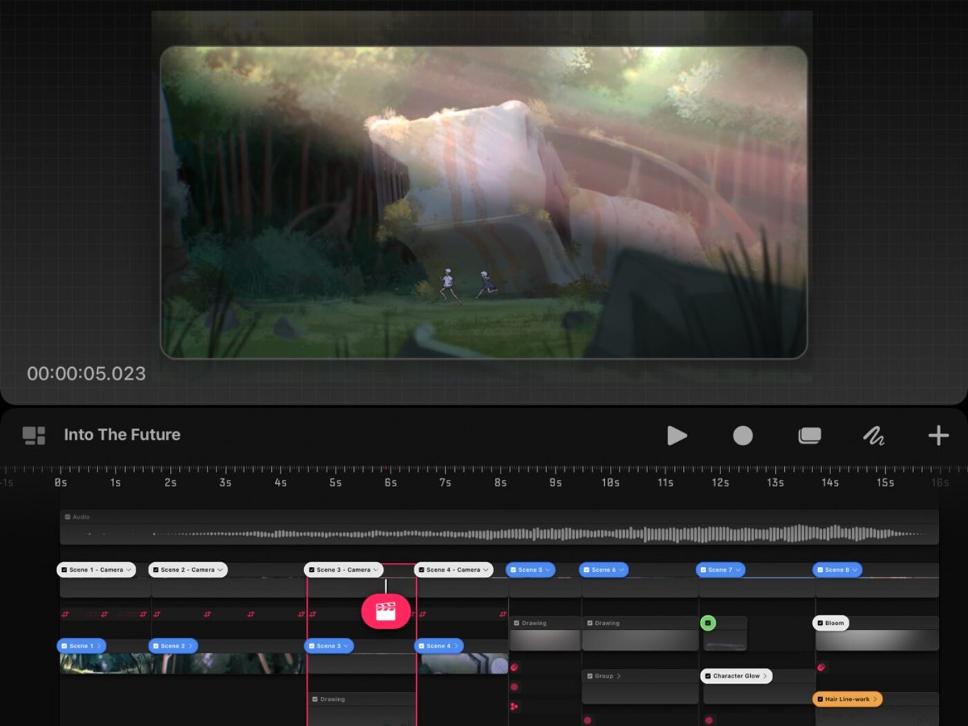 Maak kennis met de interface van Procreate Dreams - iCreate