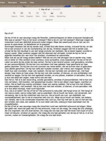 Schrijf je eigen column in Pages