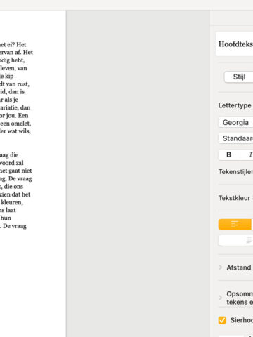 Schrijf je eigen column in Pages