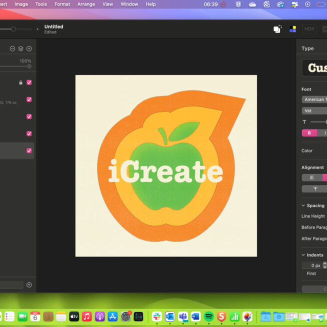 Ontwerp een retro logo vol kleur - iCreate