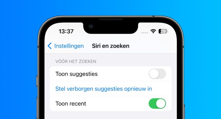 Siri-suggesties uitzetten: zo werkt het op je iPhone of iPad