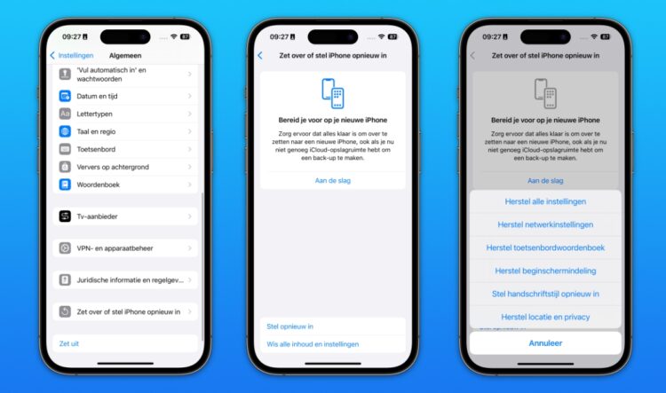Netwerkinstellingen resetten op de iPhone: zo doe je dat!