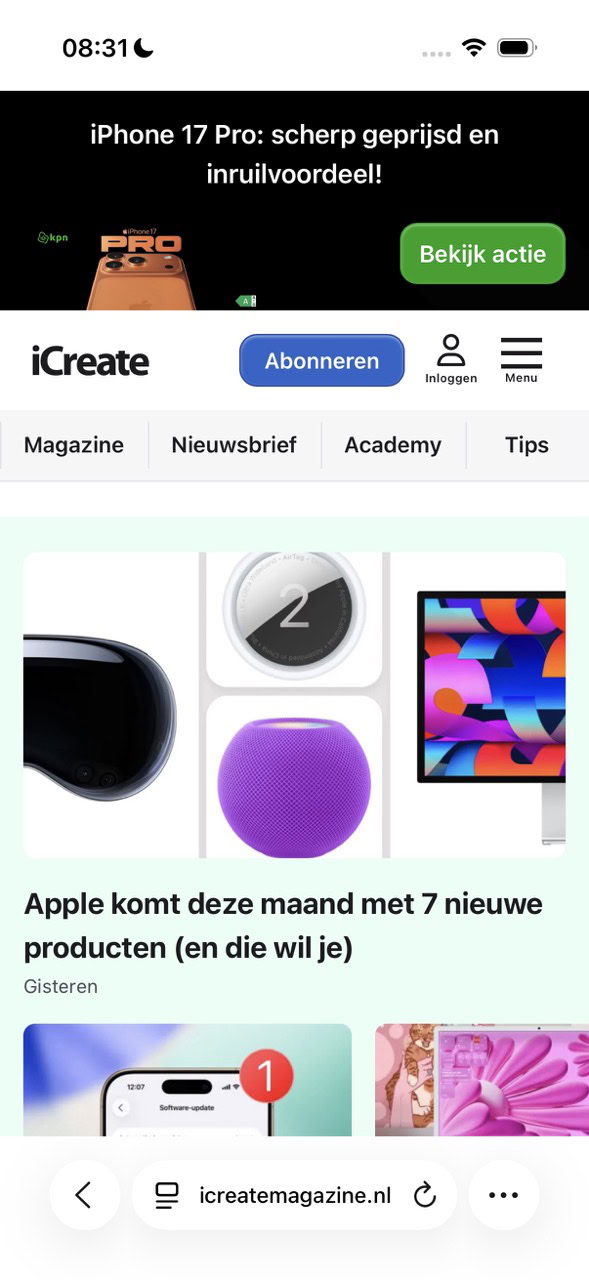 Maak écht een app van een website - iCreate